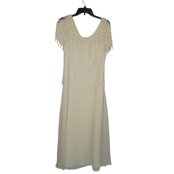 Vintage | Dresses | Vintage Cream Maxi Altered Formal Dress Large ...